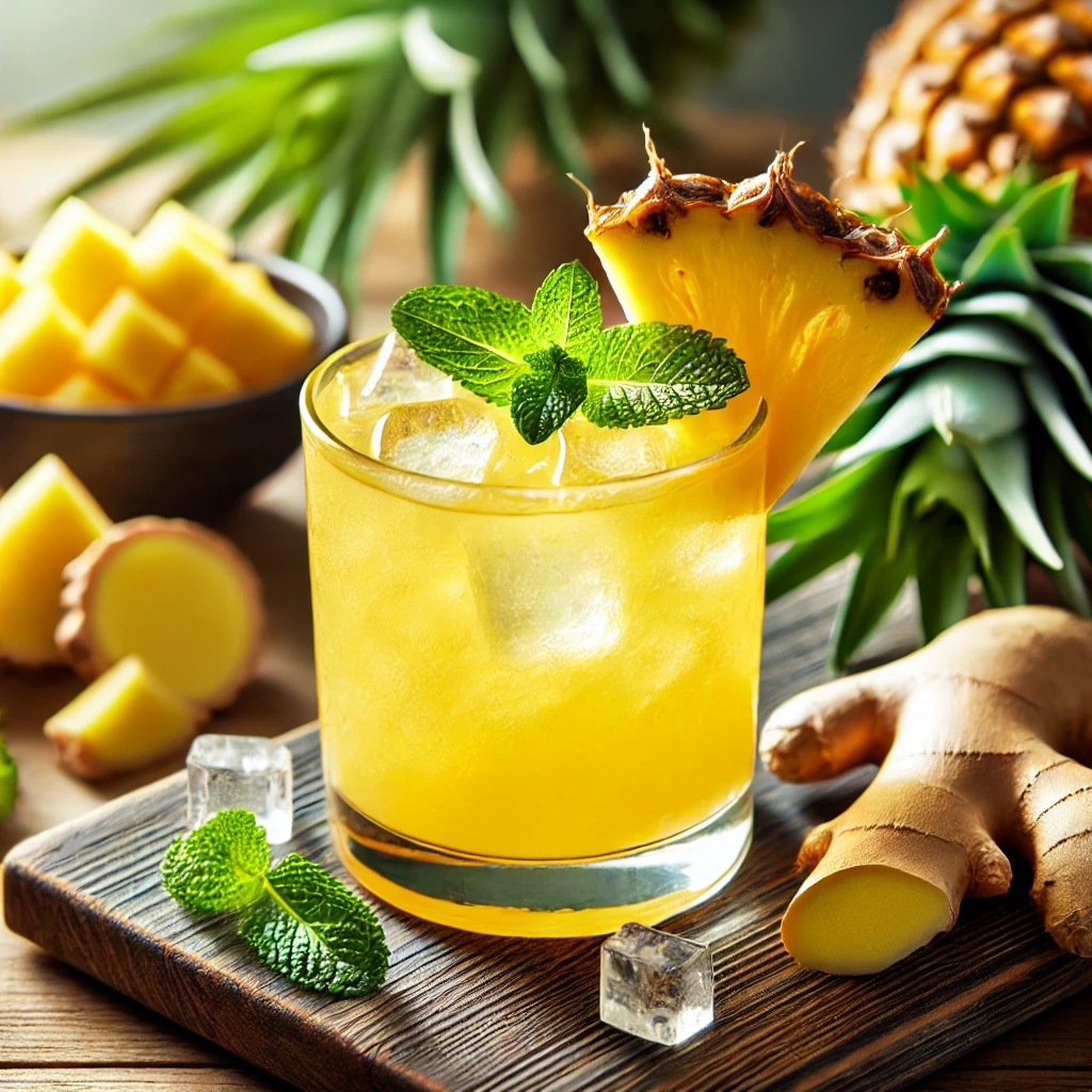 Jus Ananas Gingembre au Thermomix : Recette Santé et Énergie